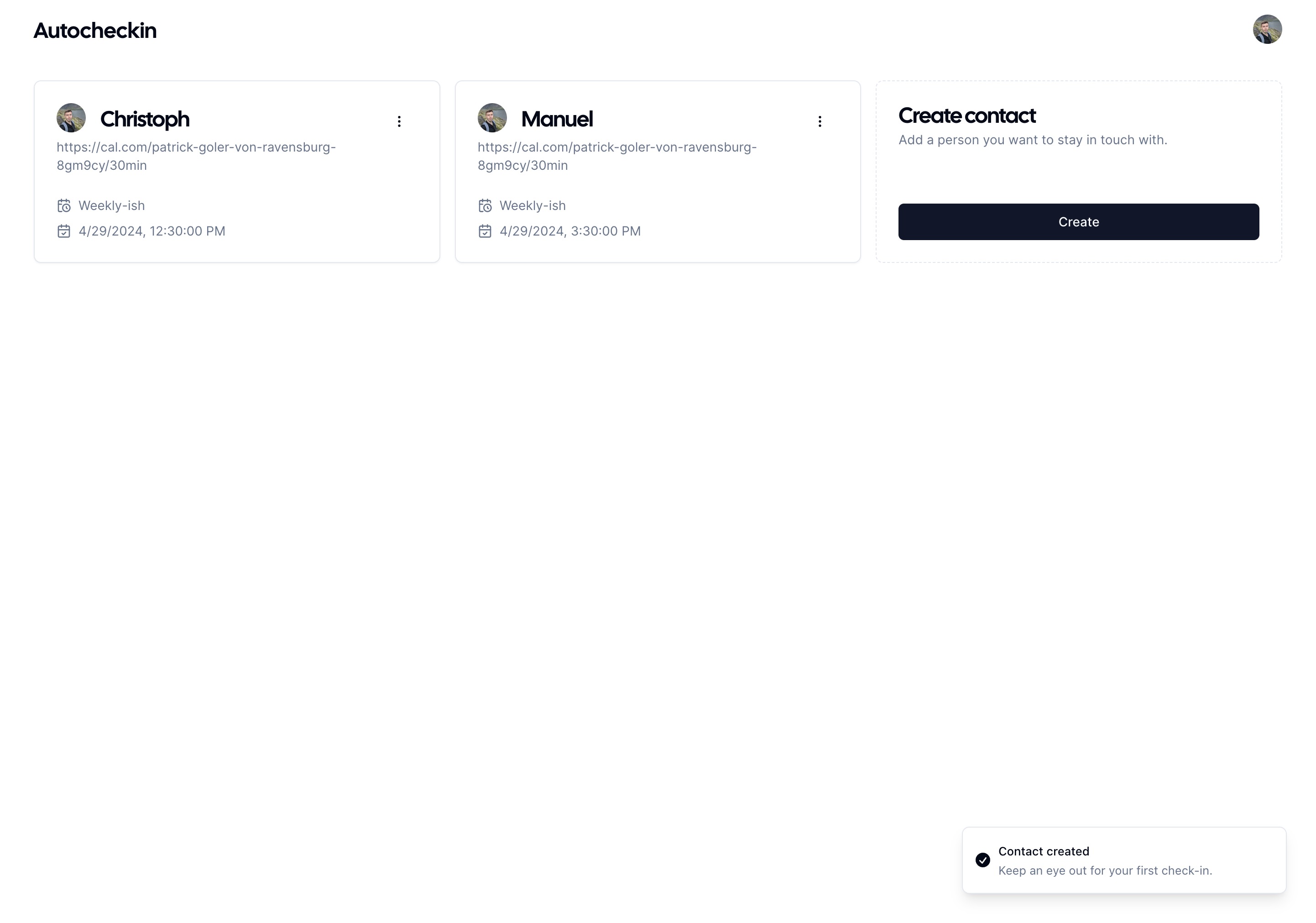 Autocheckin | Cal.com